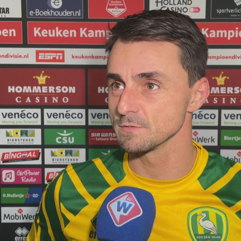 Daryl van Mieghem na ADO Den Haag - NAC Breda - Omroep West