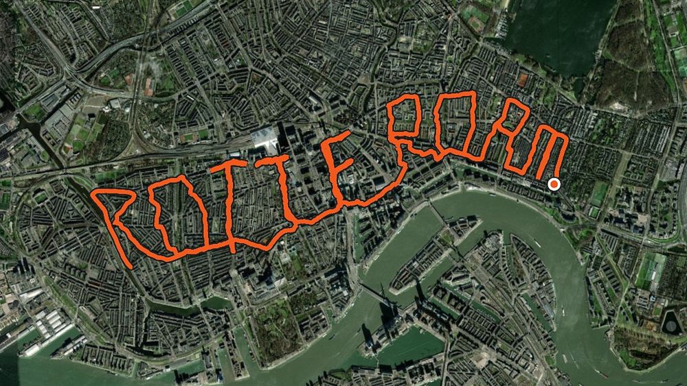 Vrienden lopen ultieme 'Rotterdam route' voorafgaand aan Feyenoord ...