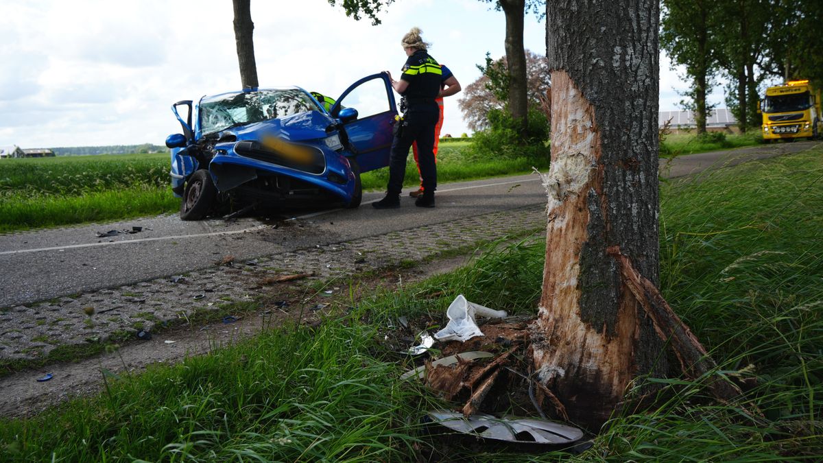 112 Nieuws: automobilist botst tegen boom in Wijhe - Oost