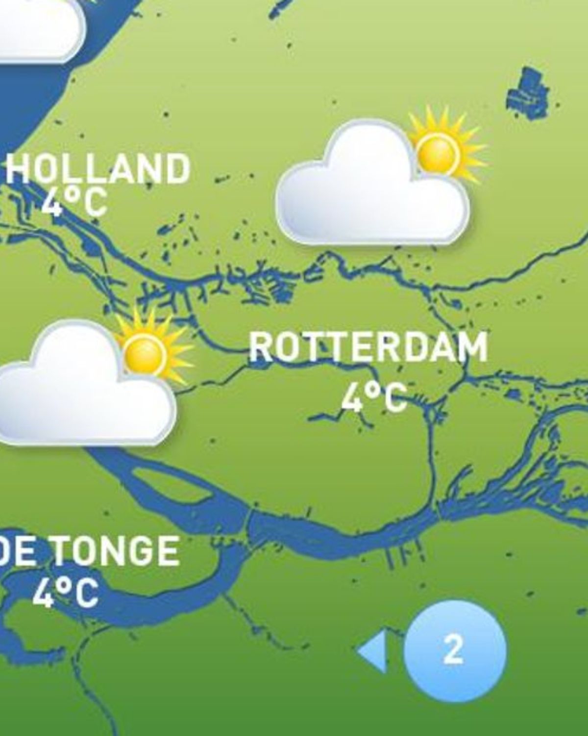 Het weer van vandaag: overdag af en toe zon, vanavond lichte sneeuw ...
