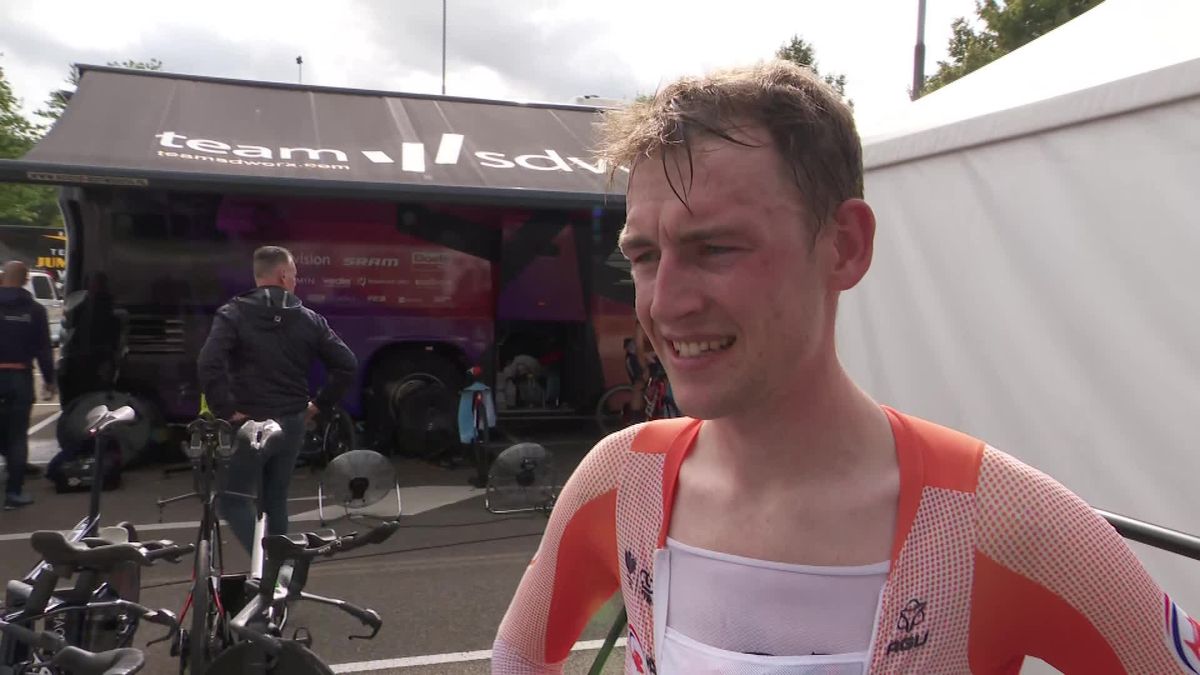 De reactie van Axel van der Tuuk na zijn tijdrit op het EK - RTV Drenthe