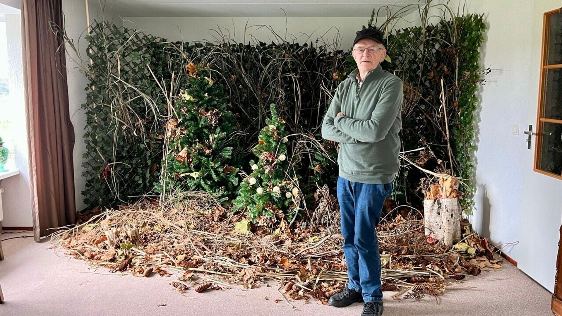 Natuurliefhebber Teunis Otten (85) heeft geen kerstboom maar een bos in ...