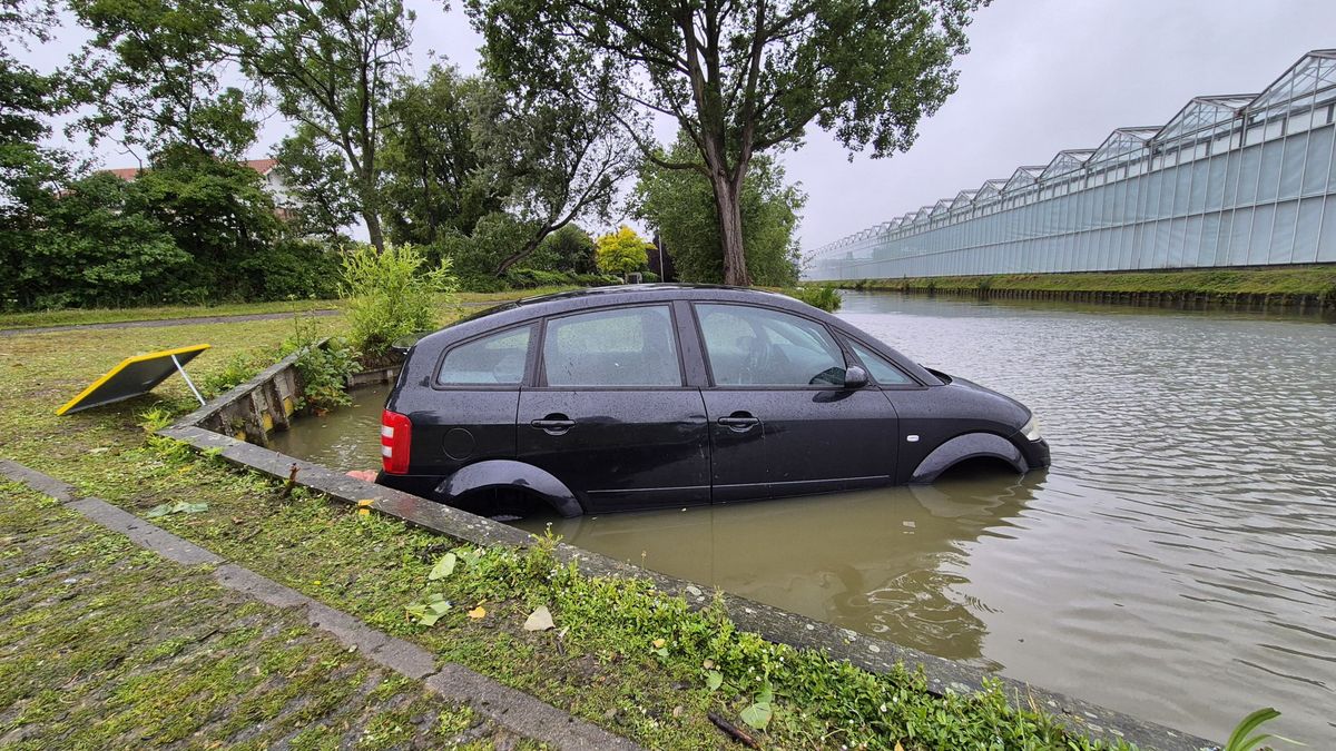 'Voertuig te water' blijkt brandweeroefening - Omroep West