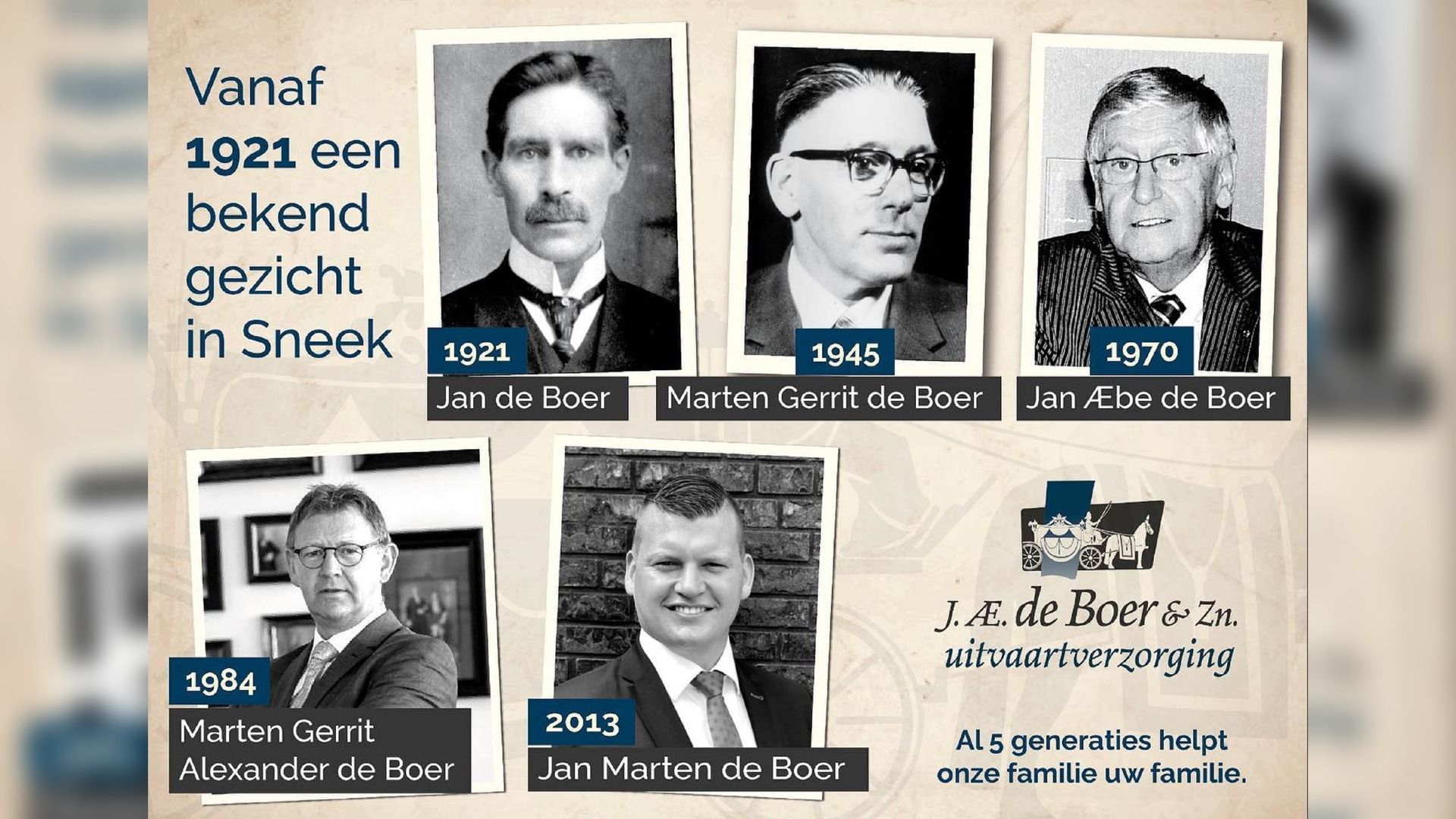 Familie De Boer al 100 jaar uitvaartverzorger: "Je mag het leven ook ...