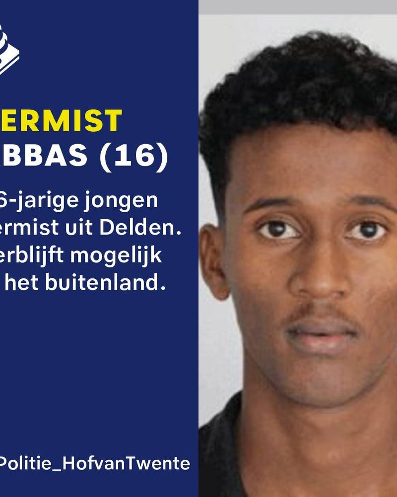 Zorgen om vermiste Abbas (16) uit Delden - Oost