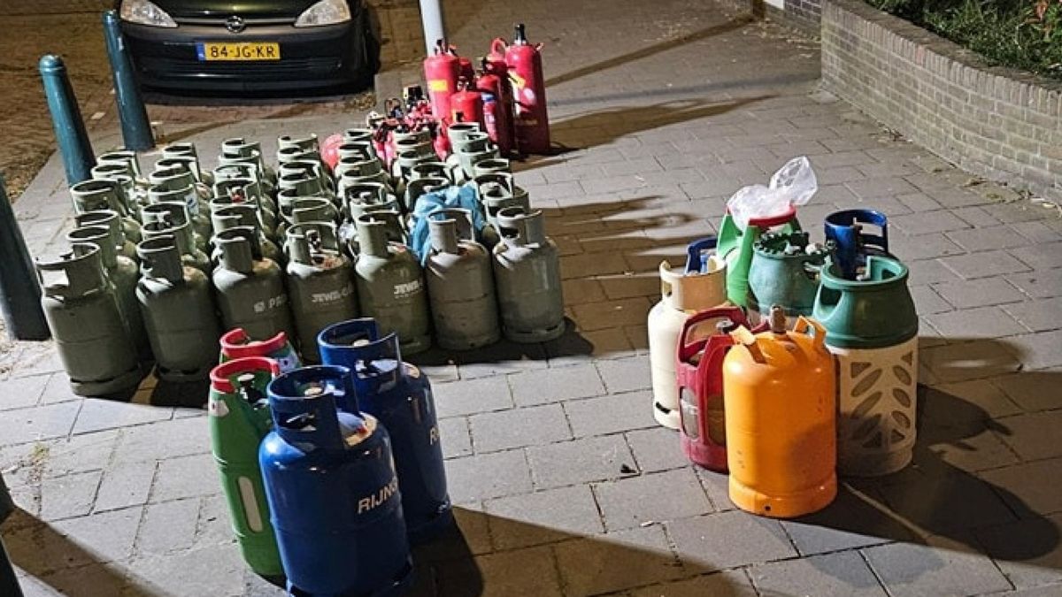 Bijna 300 gasflessen gevonden in kelderbox: 'Had behoorlijk fout kunnen ...