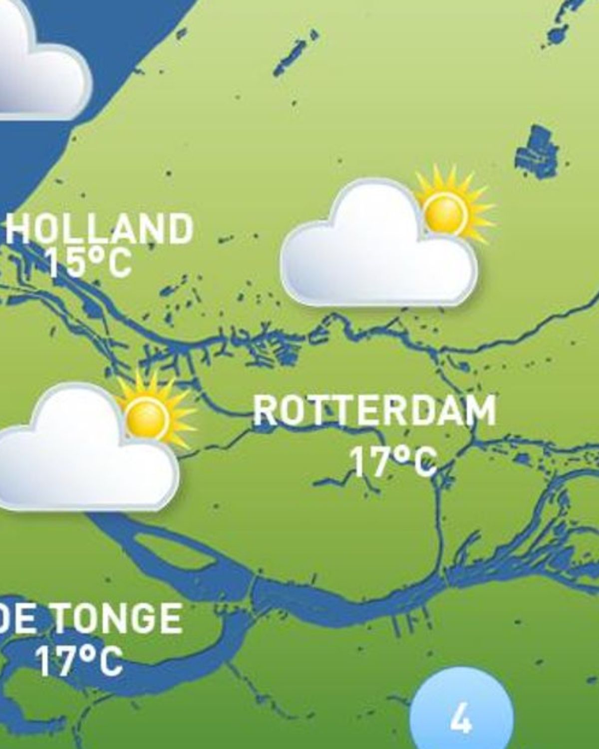 Het weer van vandaag: zon en bewolking - Rijnmond