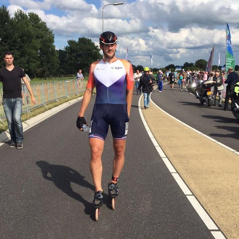 Gary Hekman net buiten de prijzen op marathon EK inline-skaten - Oost