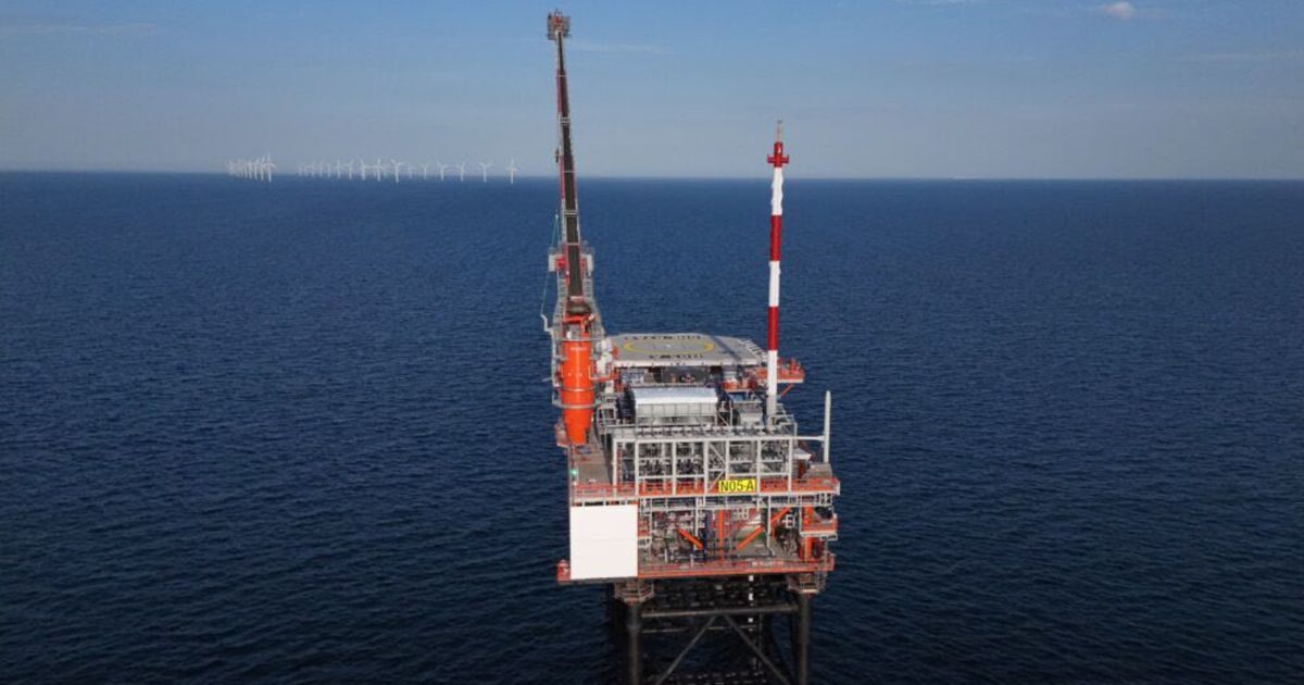 Boorplatform One Dyas boven Schier draait vanaf nu op windstroom - RTV ...