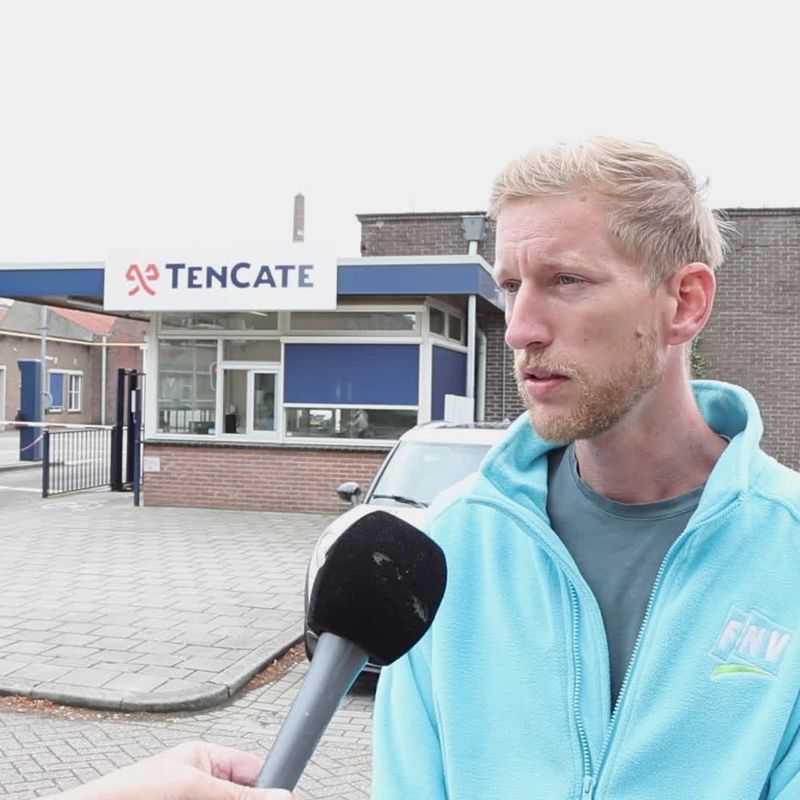 FNV roept werknemers in de textielbranche op om werk neer te leggen, onder meer bij Ten Cate in ...