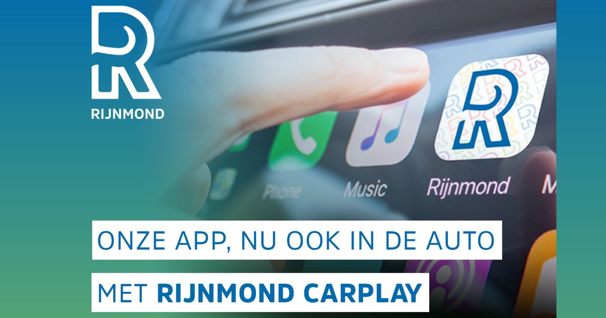 Rijnmond-app vanaf vandaag ook te gebruiken in de auto - Rijnmond