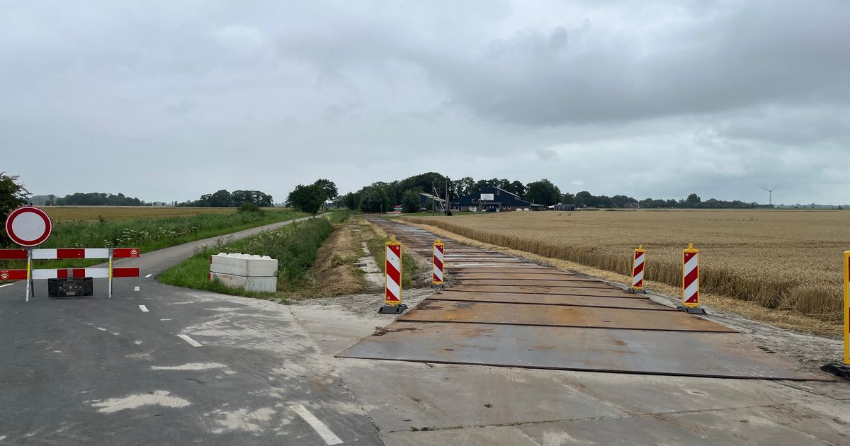 Trekweg in Warfhuizen dreigt weg te zakken en is per direct dicht - RTV ...