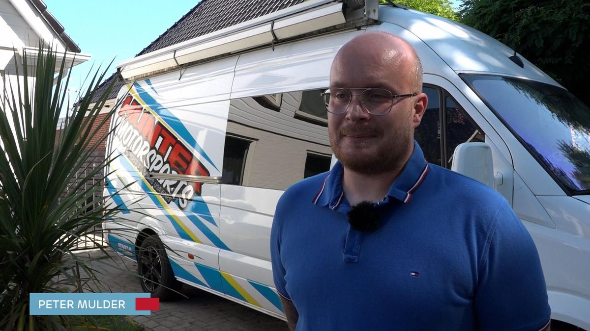 Peter Mulder trof asielzoekers aan in zijn camper - RTV Drenthe
