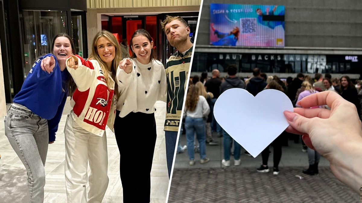 Sanne (21) en Nikki (20) knippen duizenden hartjes voor Suzan & Freek ...
