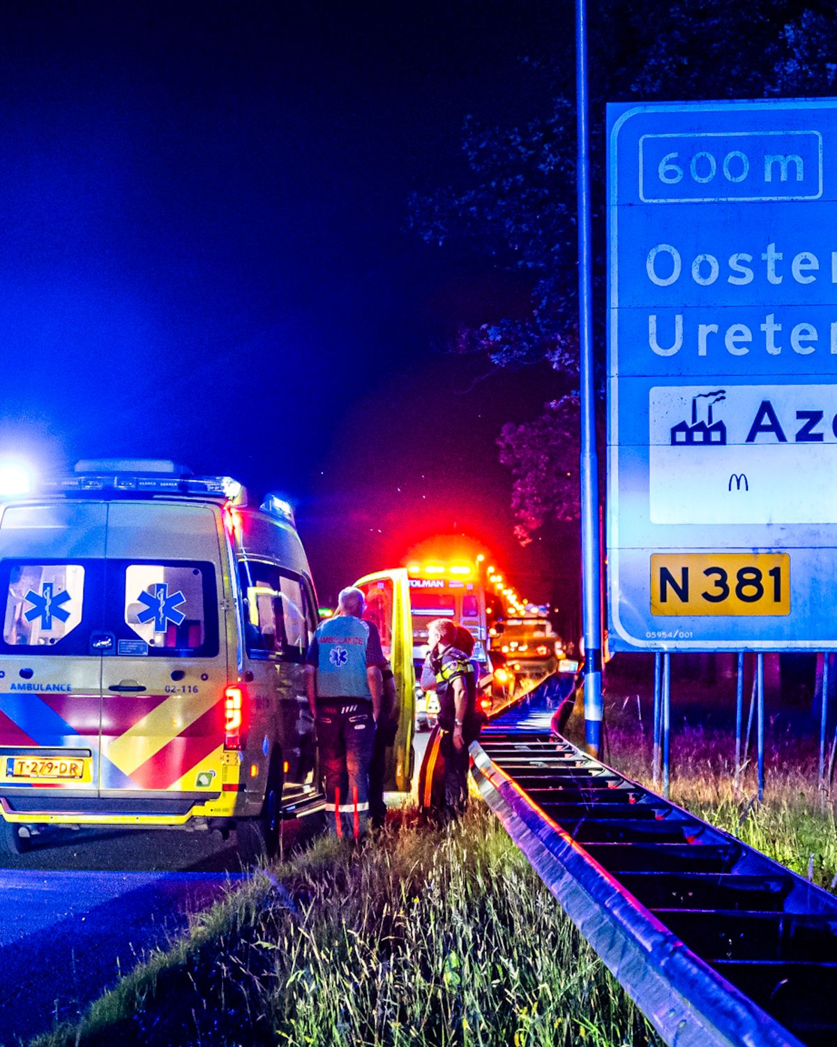Automobilist rydt troch nei botsing op A7 by Drachten | Man ferwûne by ...
