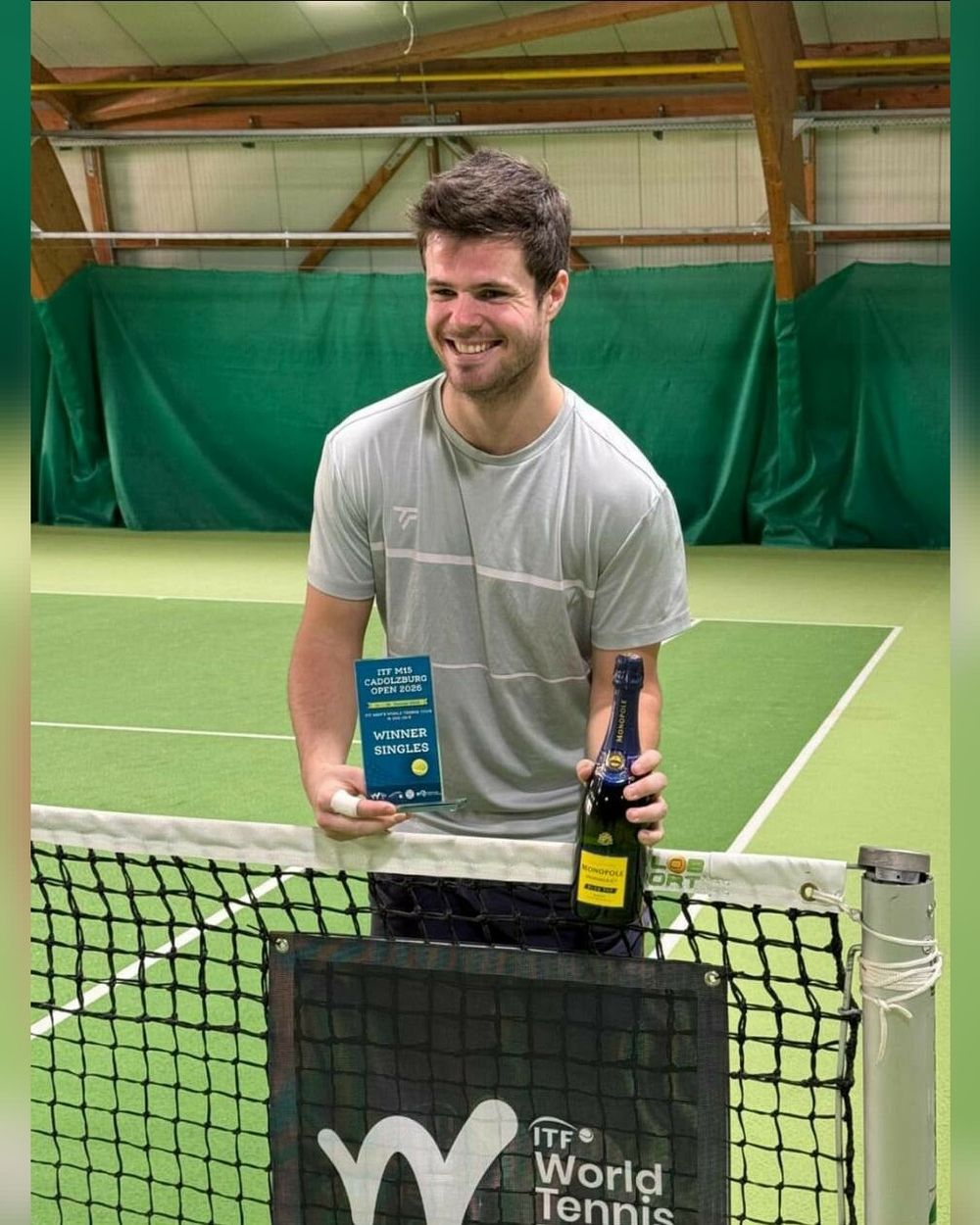 Unicum voor Daniel de Jonge: Vlissingse tennisser wint eerste ITF ...