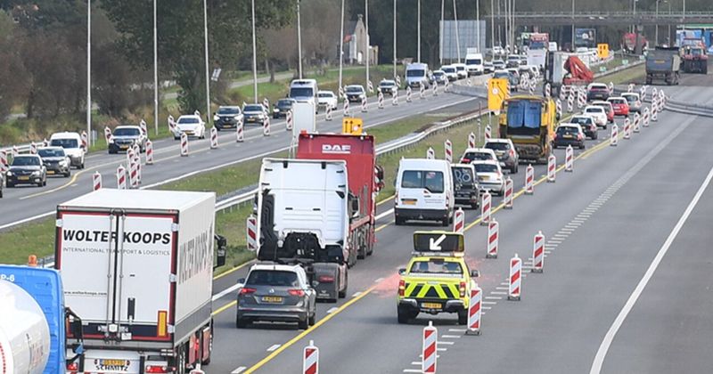 Verwarring voor het verkeer: werkzaamheden A7 nu al begonnen - Omrop Fryslân