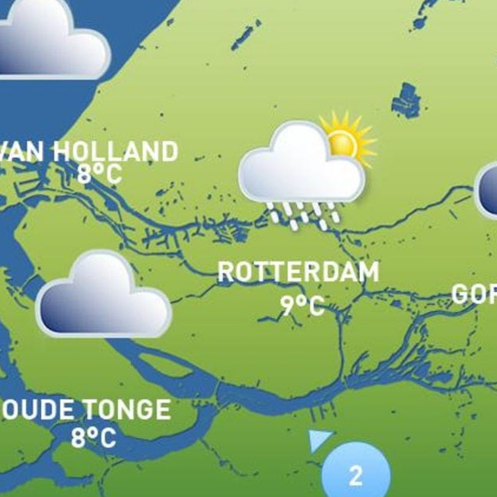 Het weer van vandaag: bewolking en soms wat zon - Rijnmond