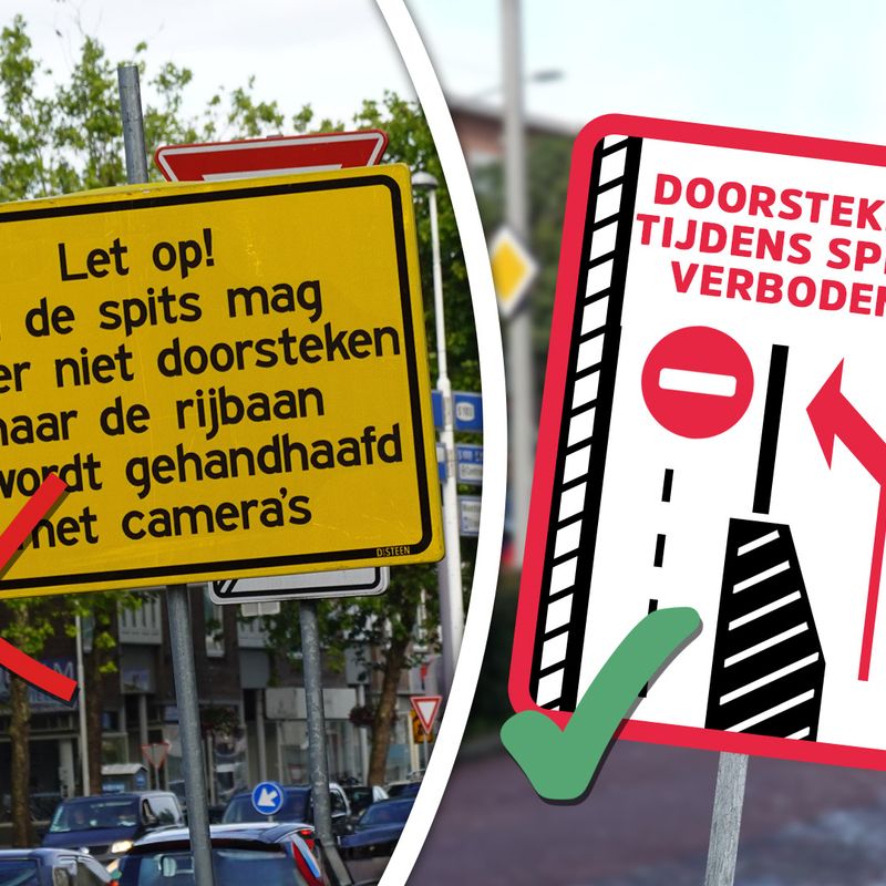 Jasenko protesteert met eigen verkeersbord tegen onduidelijke ...