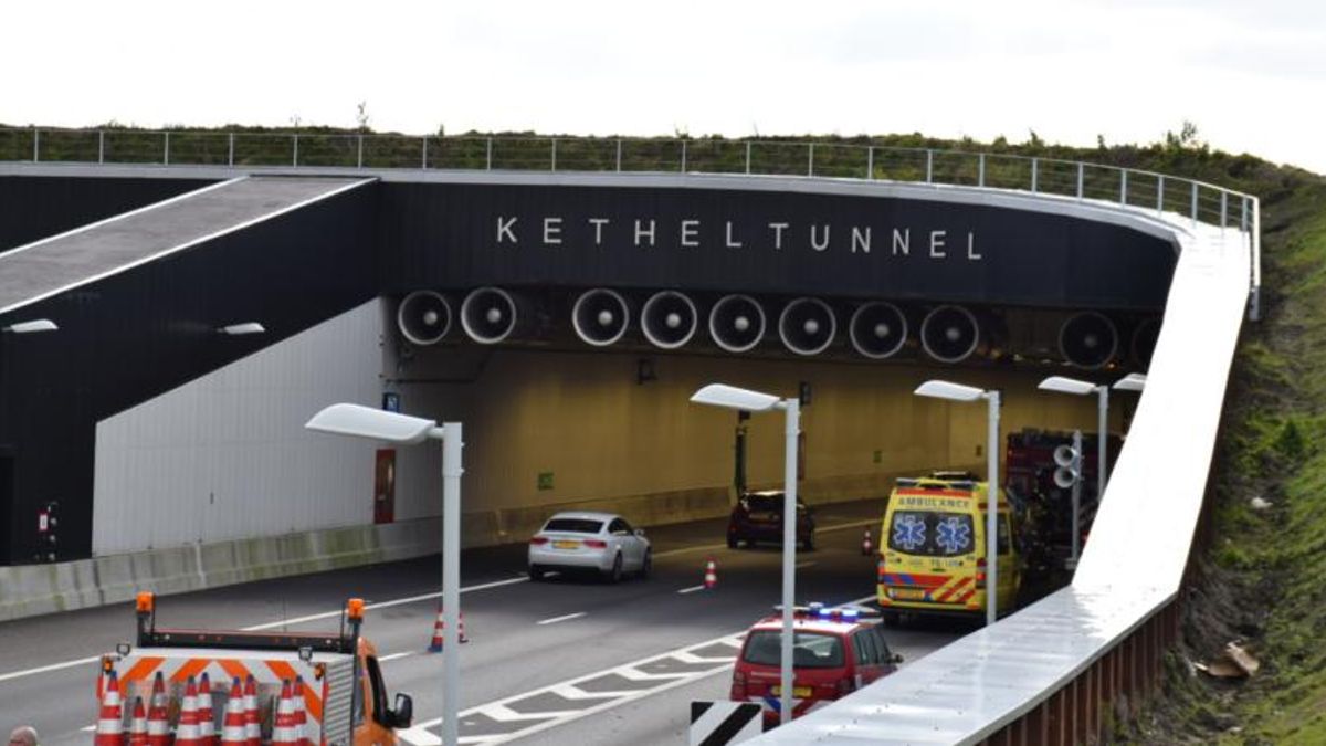 Ketheltunnel in A4 dit weekend dicht voor onderhoud - Rijnmond