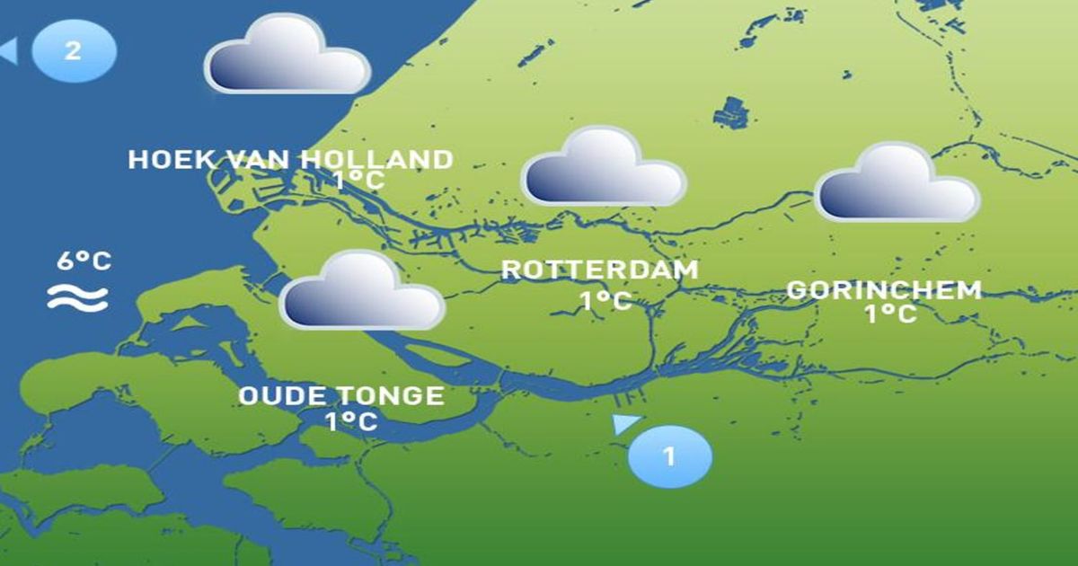 Het weer van vandaag: bewolkt en droog - Rijnmond