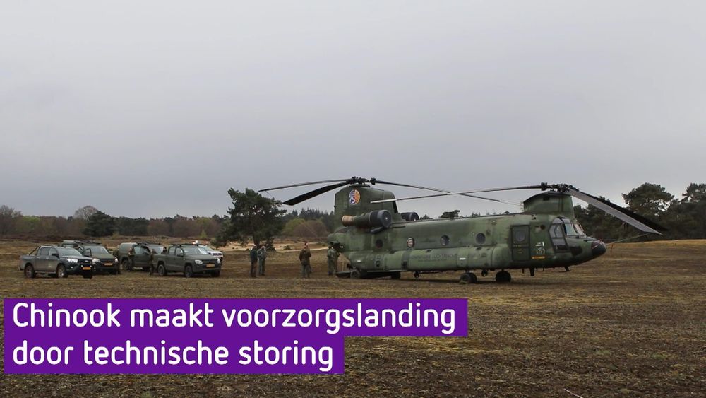 Chinook maakt voorzorgslanding door technische storing - Omroep Gelderland