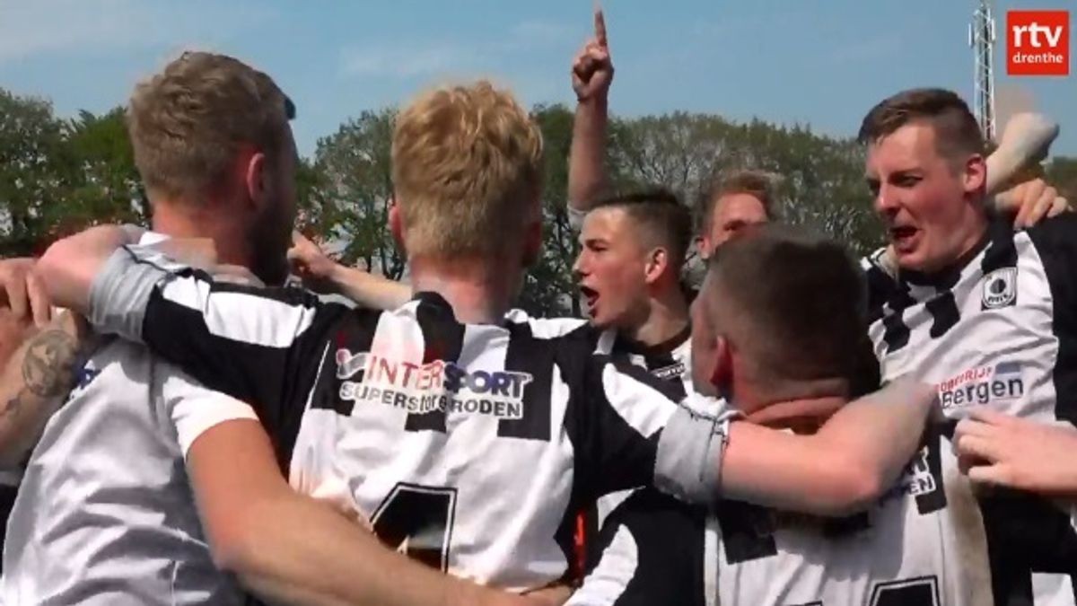 vv Roden schrijft geschiedenis met promotie naar 1e klasse - RTV Drenthe