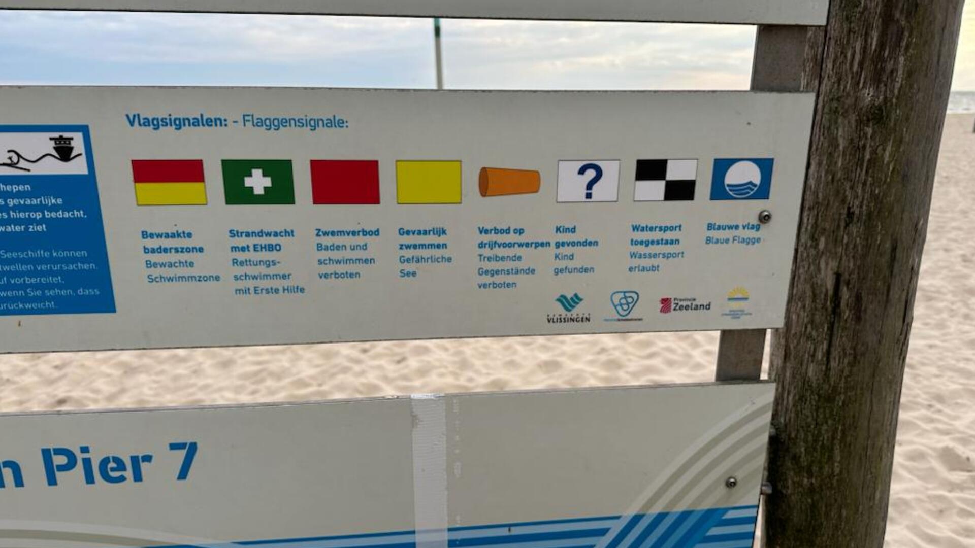 Onwetendheid over vlaggen op strand zorgt soms voor gevaren, dit ...