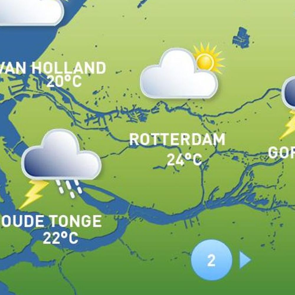 Het weer van vandaag: hoge temperaturen, vanavond code geel - Rijnmond