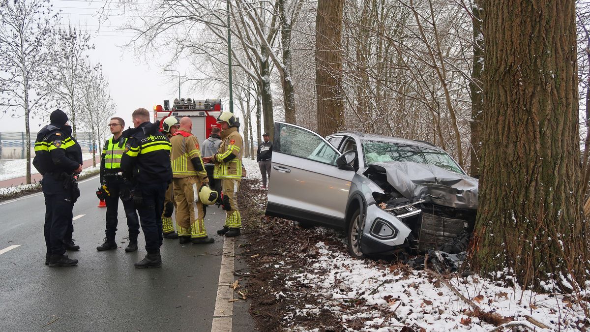 Auto botst tegen boom in Maarssen, 1 persoon naar het ziekenhuis - RTV ...