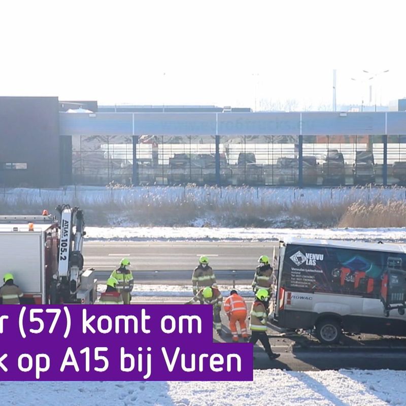 Ongeluk A15 bij Vuren - Omroep Gelderland