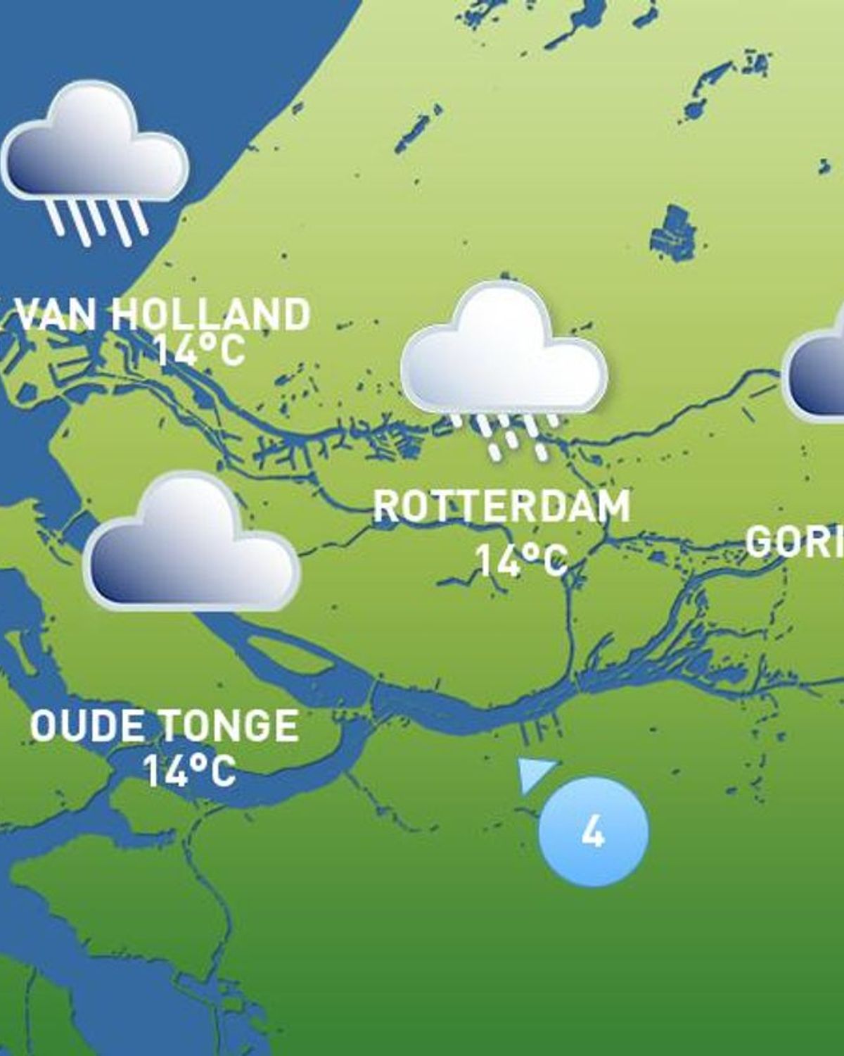 Het weer van vandaag: regen in aantocht - Rijnmond