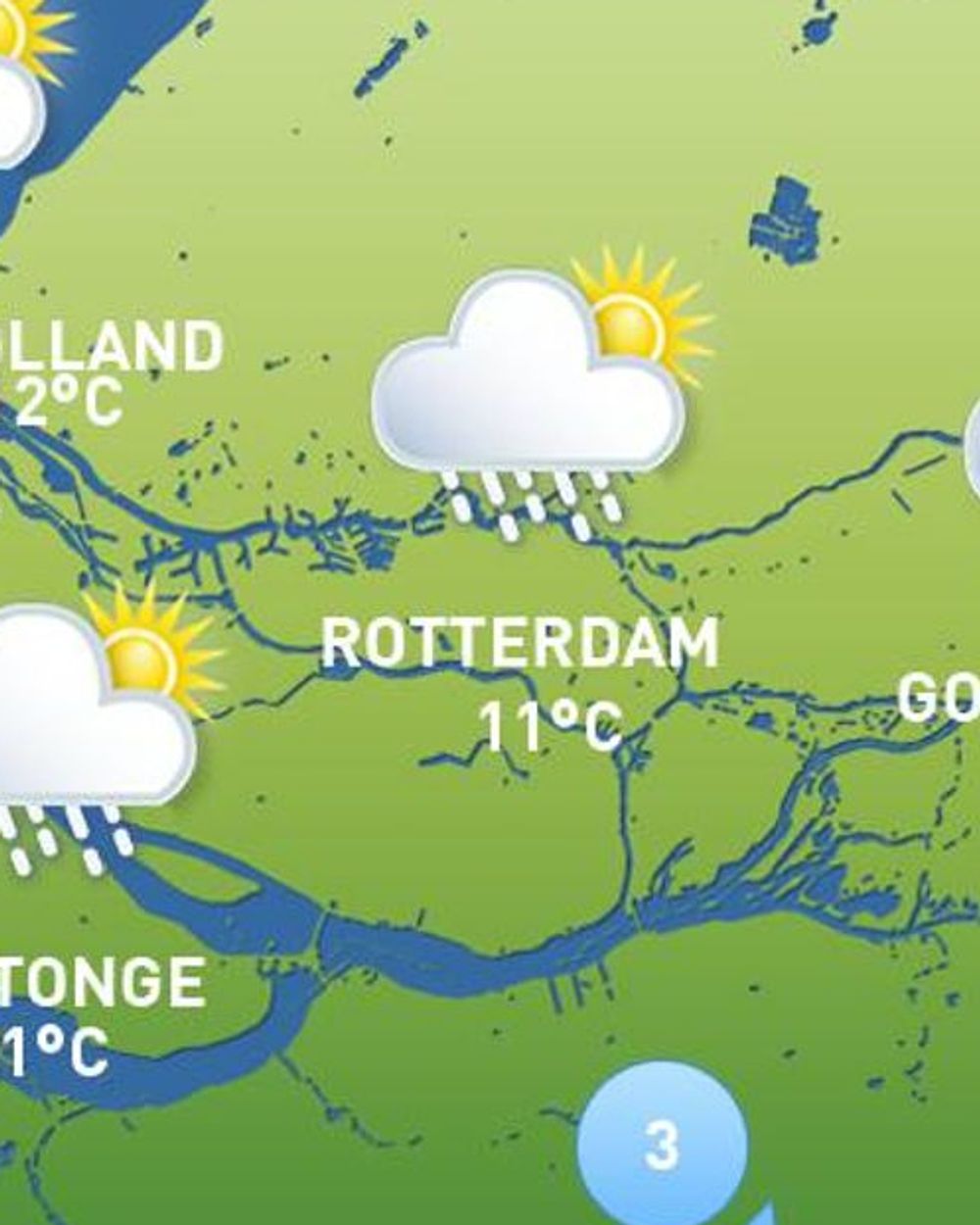 Het weer van vandaag: enkele buien en koel - Rijnmond