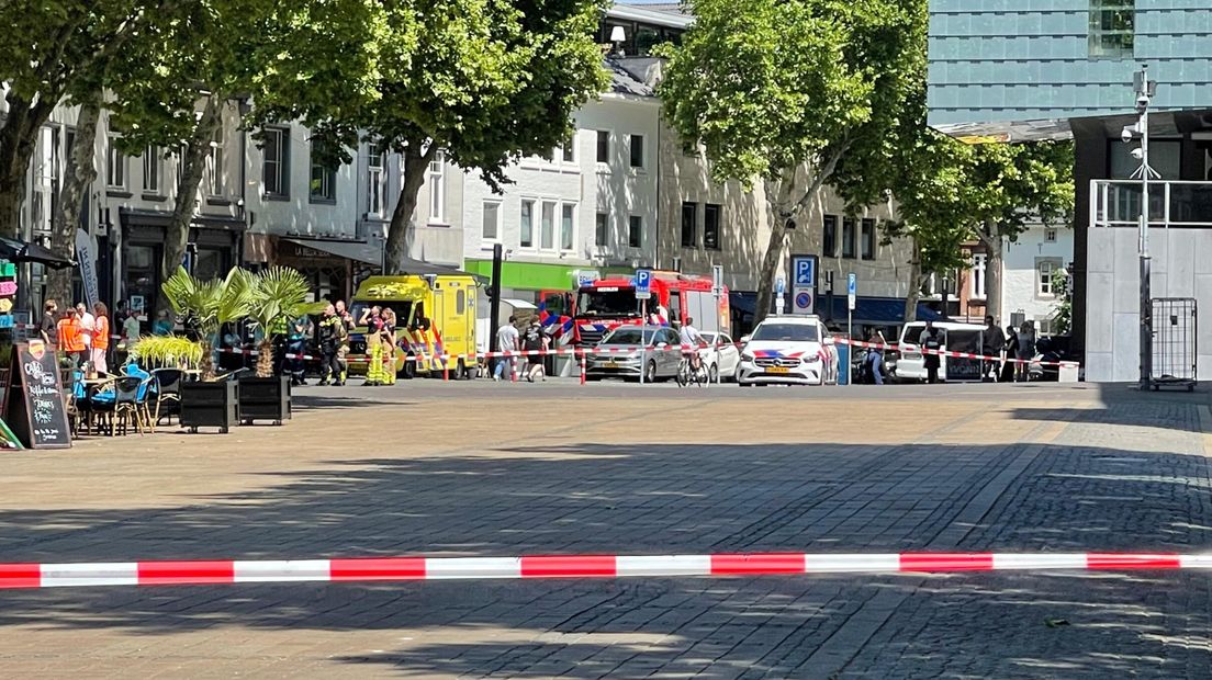 Veel politie in centrum Heerlen om mogelijke bommelding - L1 Nieuws
