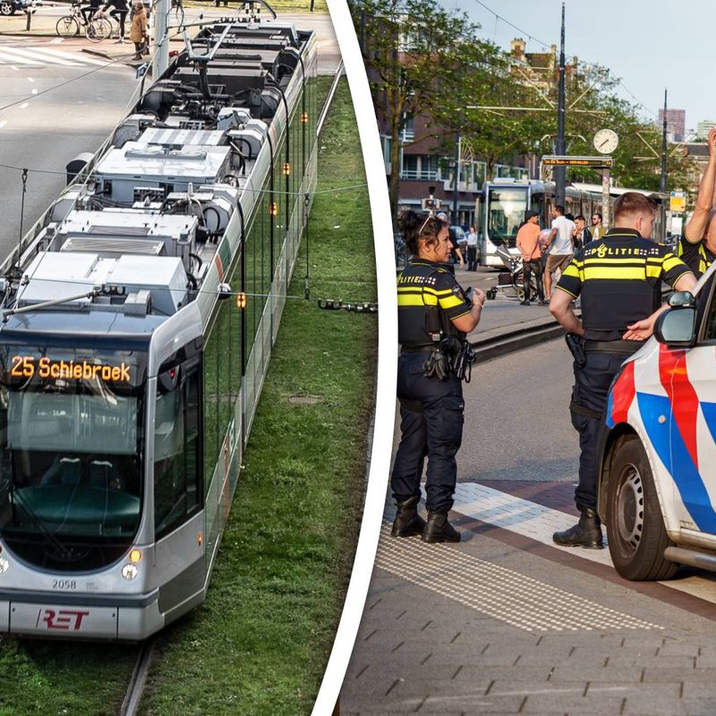 Jongen (15) opgepakt voor steekpartij in tram - Rijnmond
