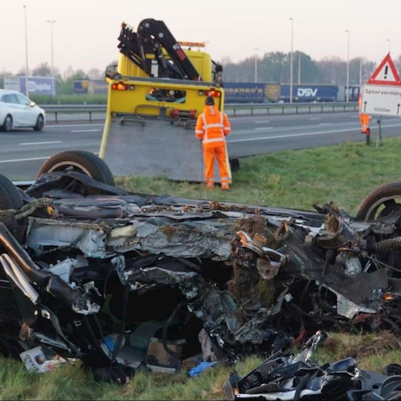 Dode door eenzijdig ongeluk op A28 bij Staphorst - Oost