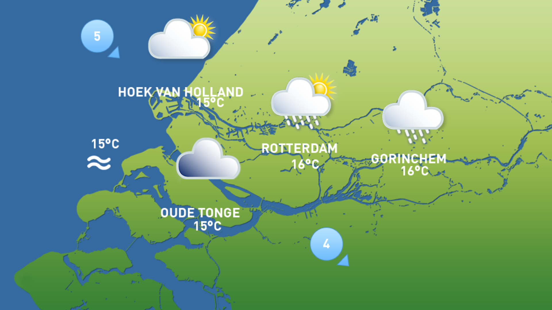 Het weer van vandaag: kans op een bui, vanmiddag meer zon - Rijnmond