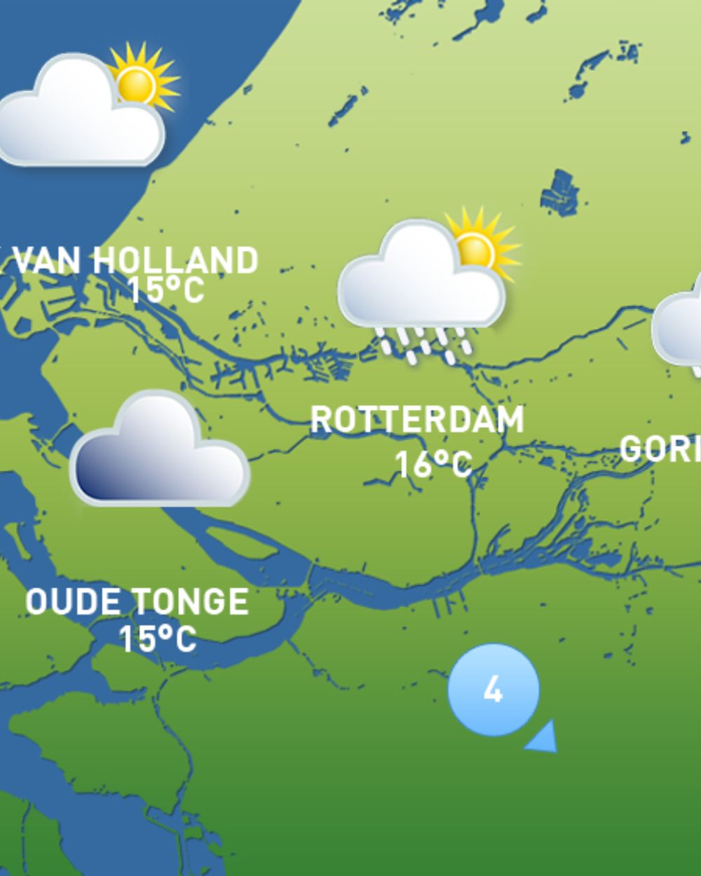 Het weer van vandaag: kans op een bui, vanmiddag meer zon - Rijnmond