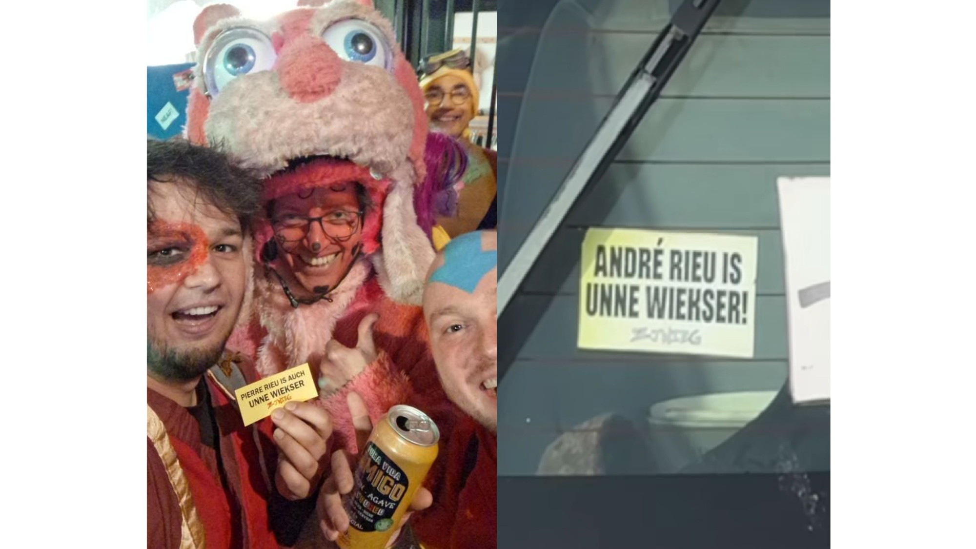Wiekser-sticker André Rieu zorgt voor komische ontmoeting tussen zoon ...