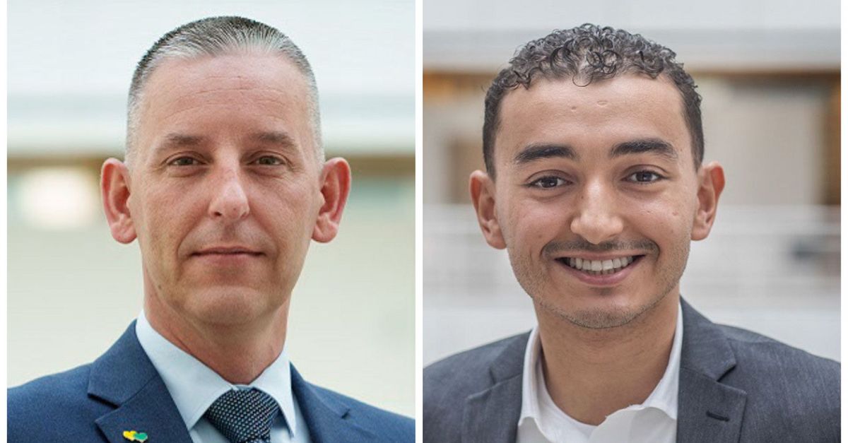 Spuigasten: Arjen Dubbelaar (Hart voor Den Haag) en Samir Ahraui (PvdA ...