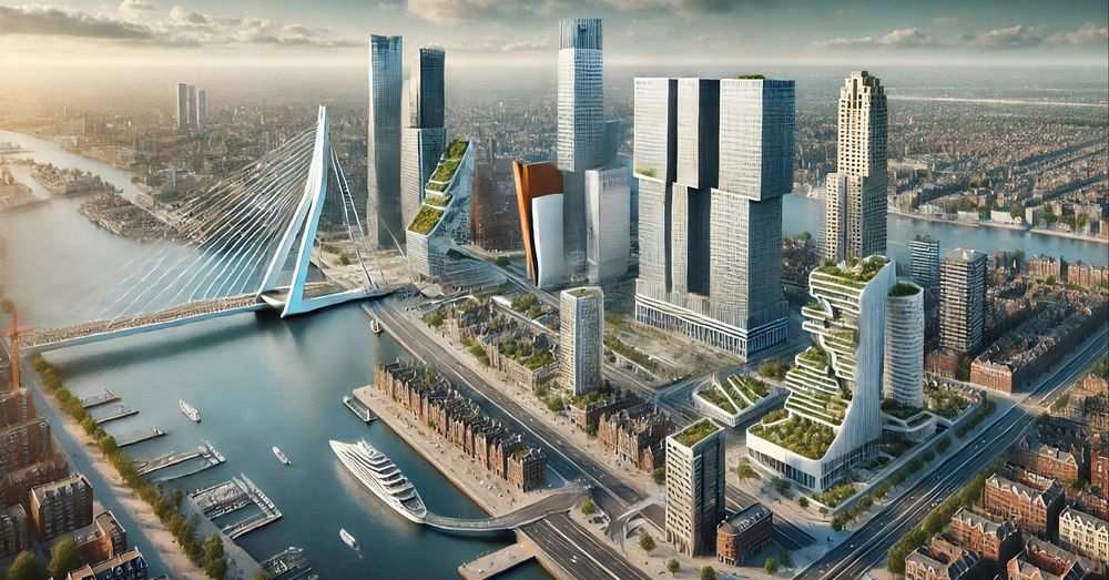 Zo ziet Rotterdam er over tien jaar uit, als je het vraagt aan AI ...