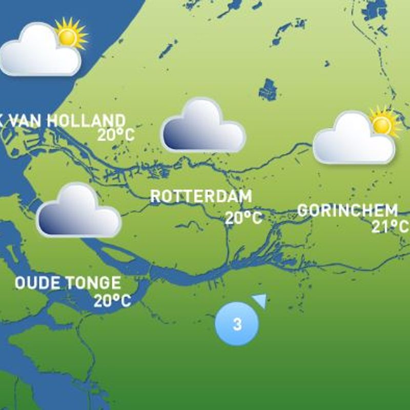 Het weer van vandaag: af en toe zon - Rijnmond