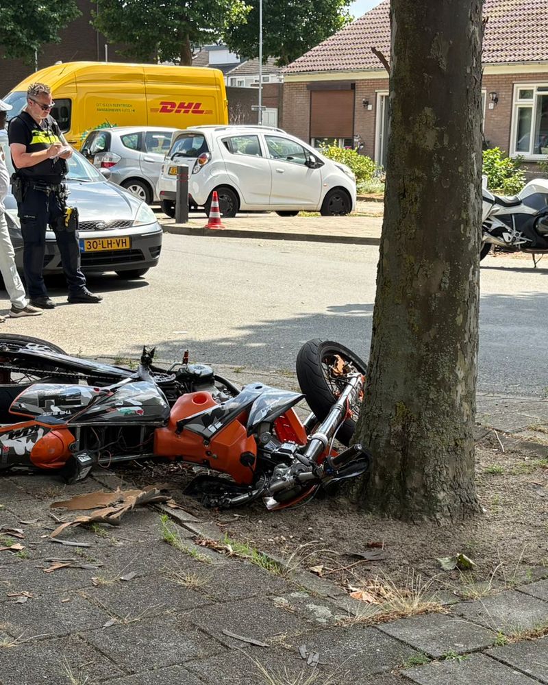 Motorrijder gewond bij eenzijdig ongeval in Blerick - L1 Nieuws