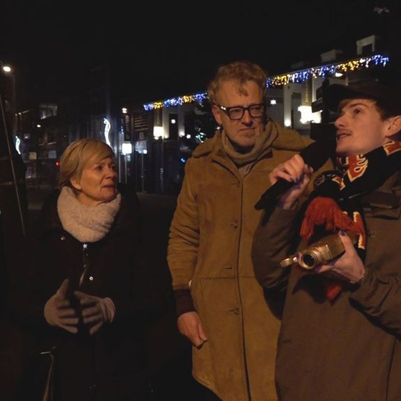 'Follow the beamer' tijdens donkere dagen in Ede - Omroep Gelderland