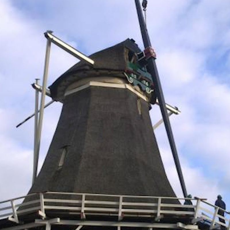 Molen Passiebloem Zwolle gerestaureerd - Oost
