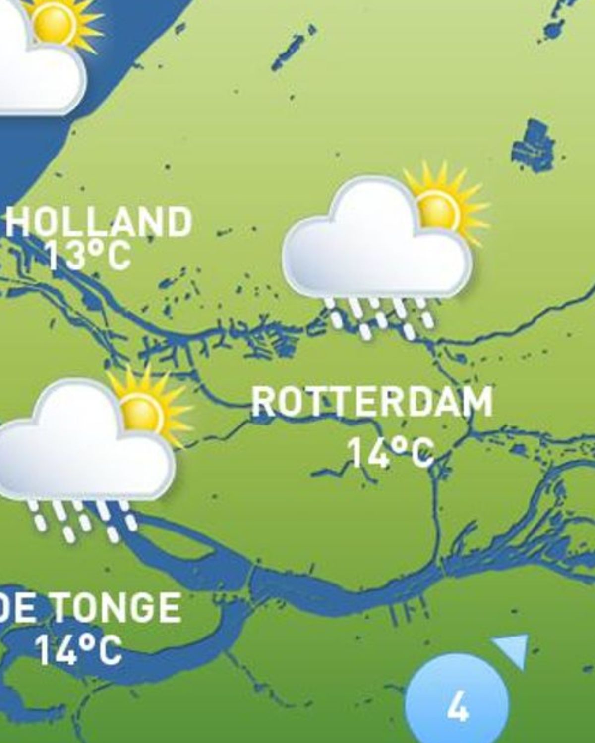 Het weer van vandaag: eerst regen, daarna zon - Rijnmond