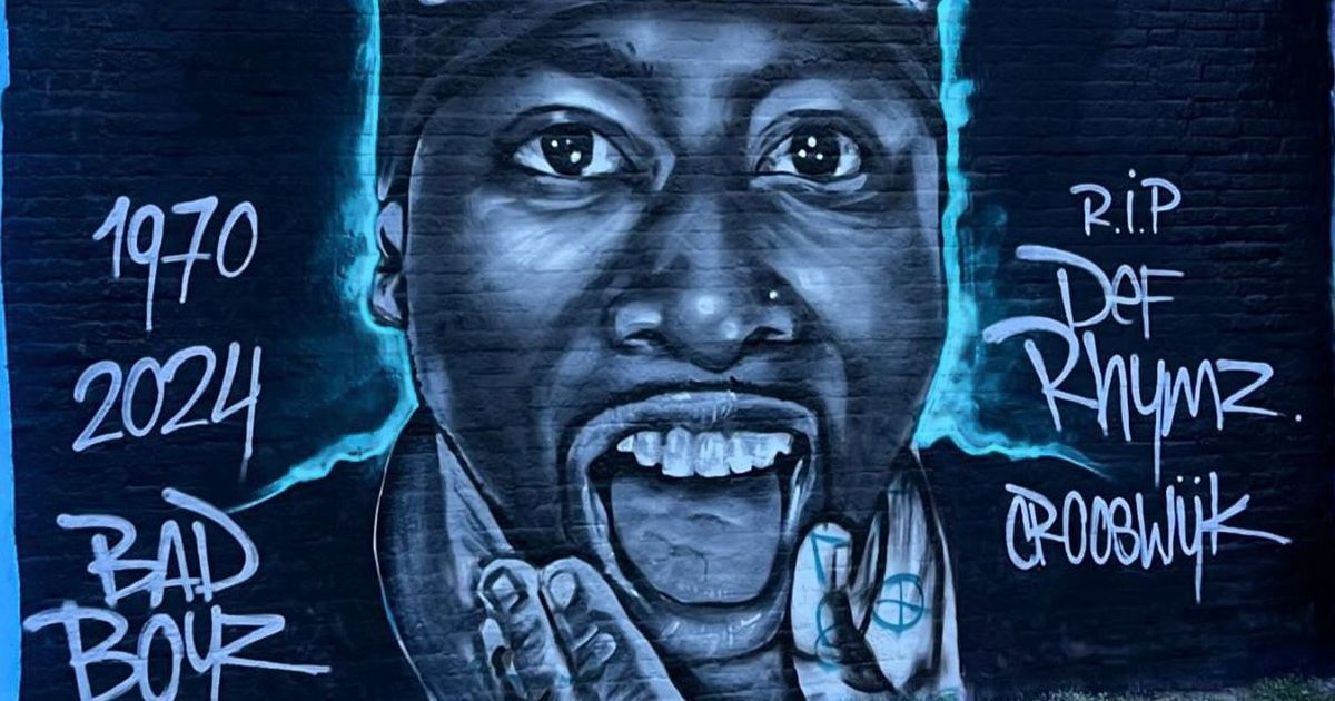 Kunstenaar Ché eert Def Rhymz met muurschildering - Rijnmond