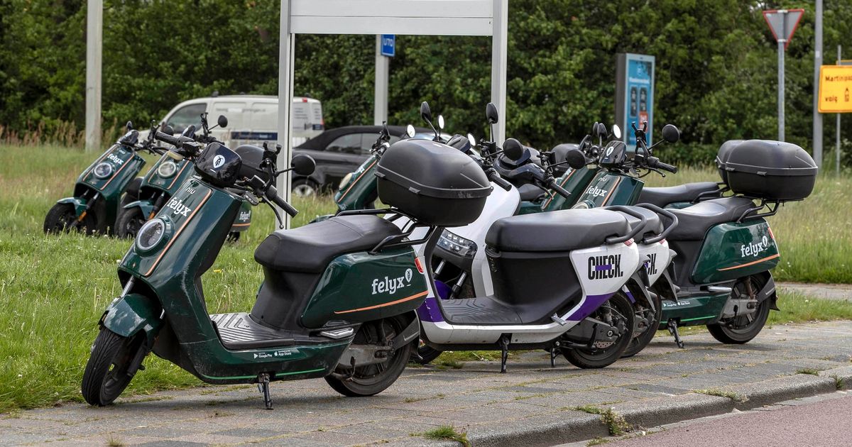 Deelscooters van Felyx verdwijnen uit Groningen - RTV Noord