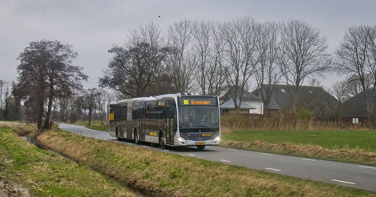 Bus 65 blijft toch door Ulrum rijden: 'Totdat er een veilige oversteek ...