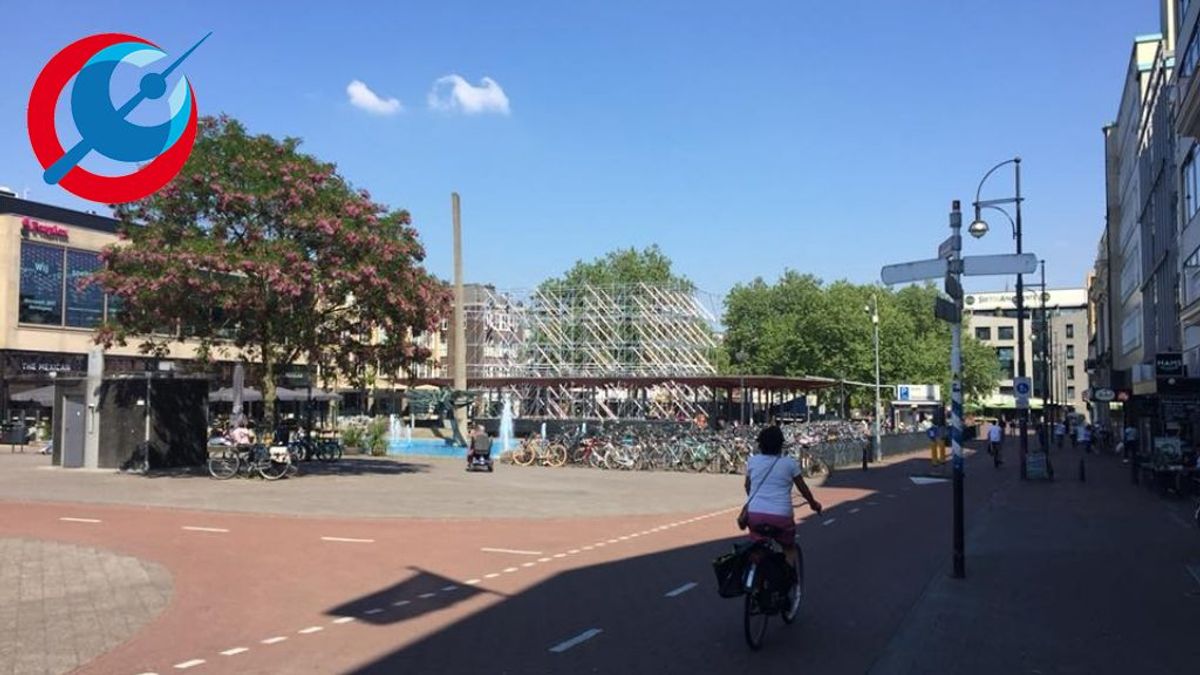 Kubus versiert jaar lang Gele Rijdersplein - Omroep Gelderland